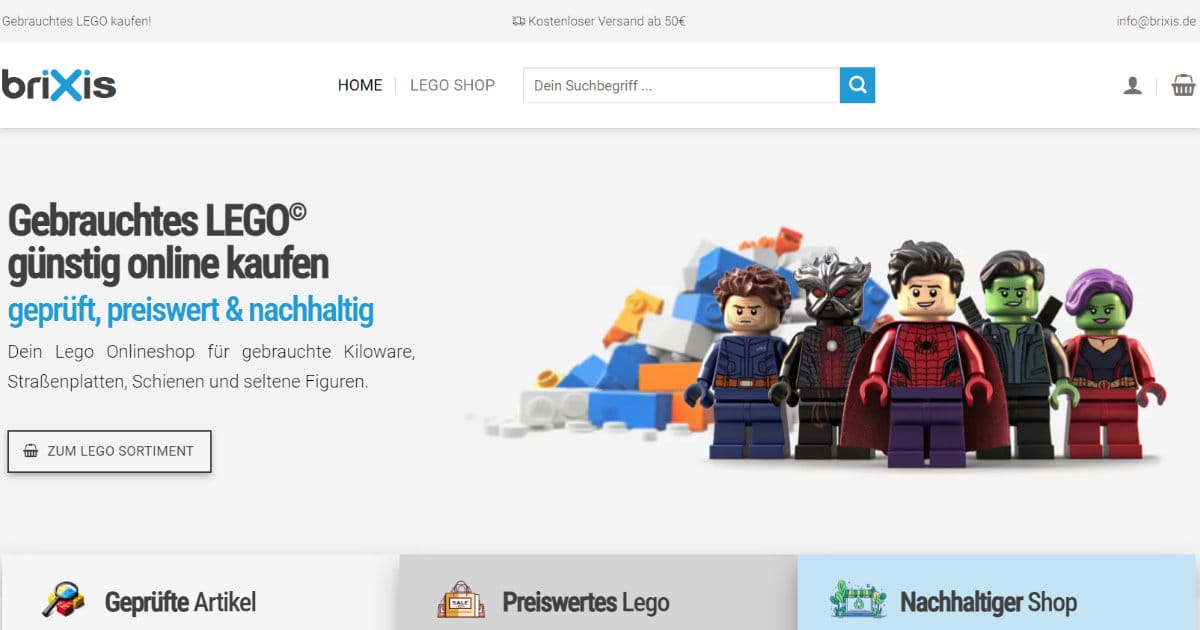 Gebrauchte LEGO Minifiguren, Platten & Kiloware | brixis.de